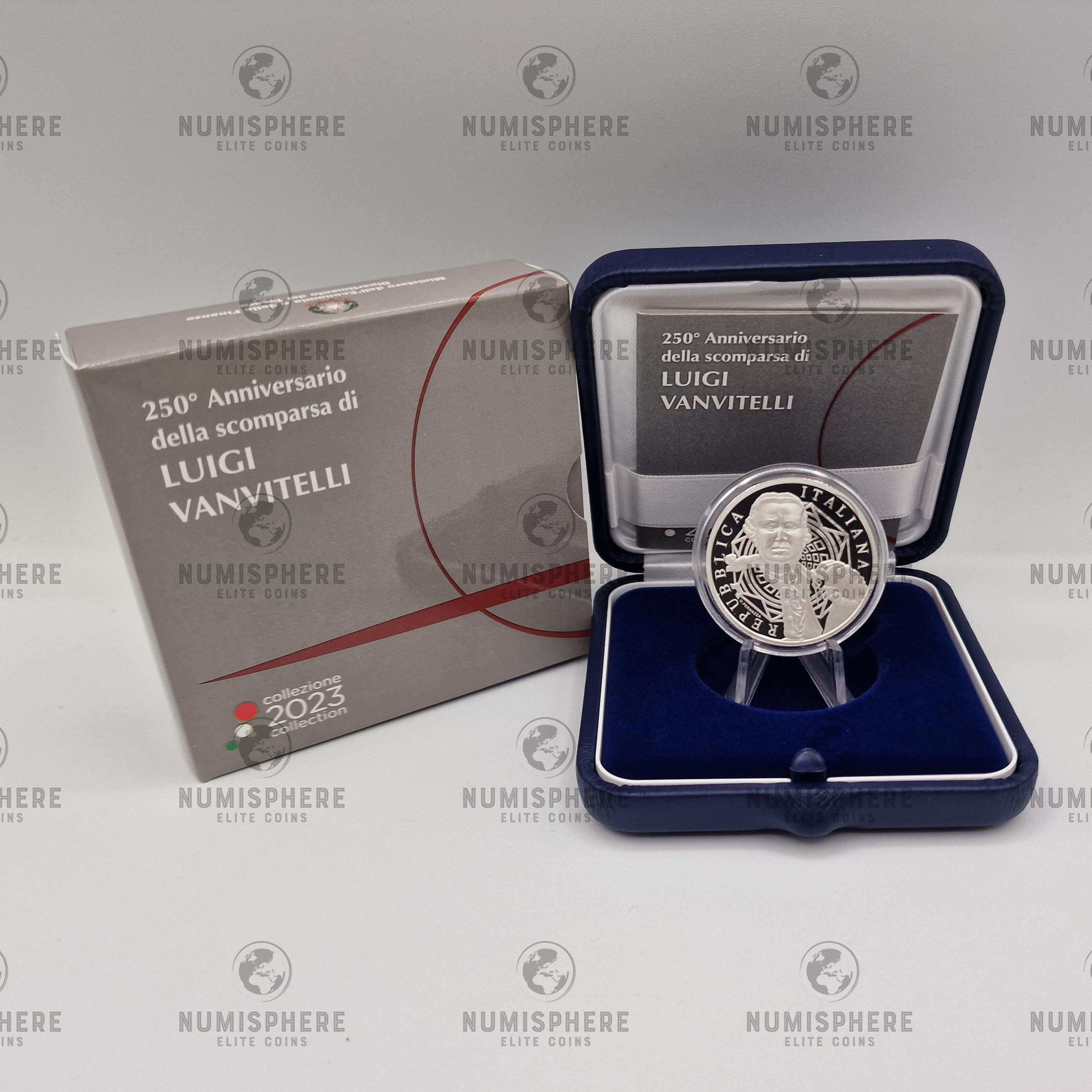 2023 Vanvitelli 5€ (Prata) - Itália Proof – Numisphere - Elite Coins