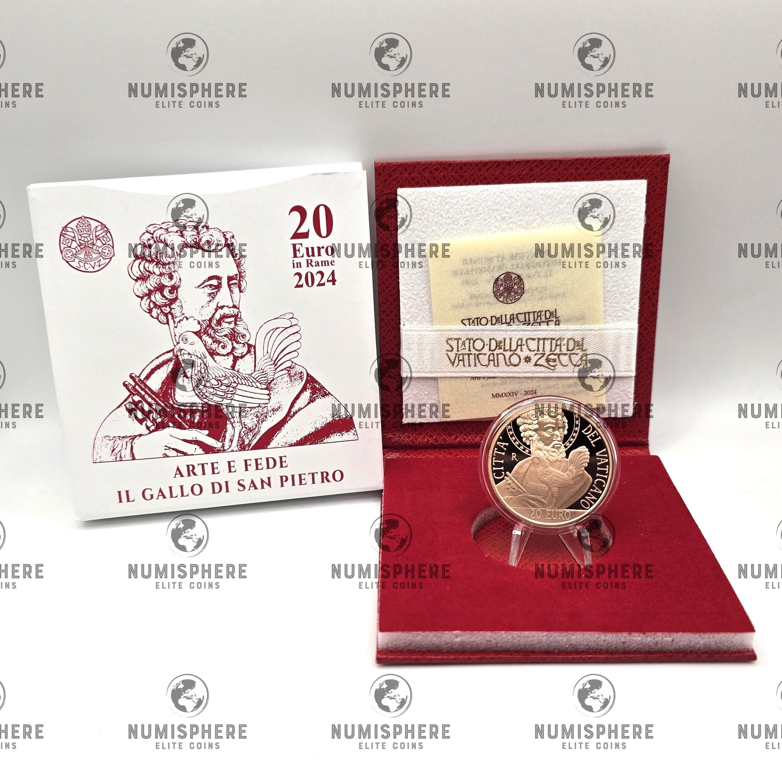 2024 São Pedro 20€ Vaticano Cobre – Numisphere - Elite Coins